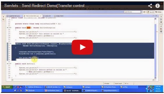 JAVA EE: Servlets : Send Redirect Demo[Transfer control to the Servlet ... JAVA EE: Servlets : Send Redirect Demo[Transfer control to the Servlet ...